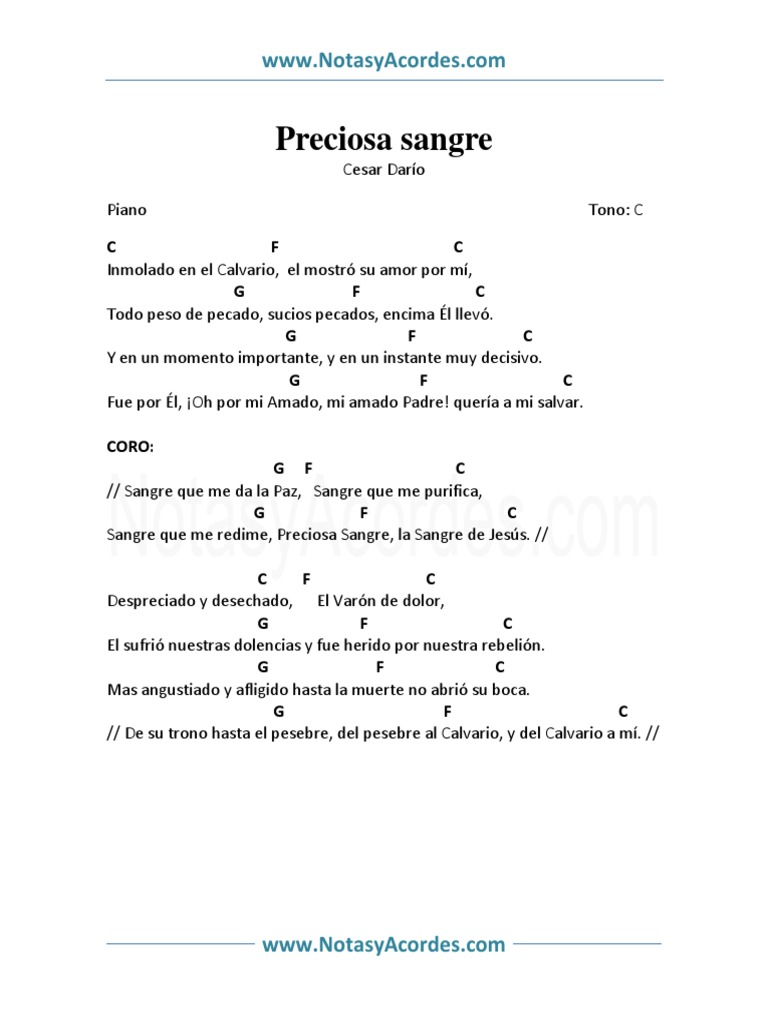 Preciosa Sangre Cesar Darío | PDF