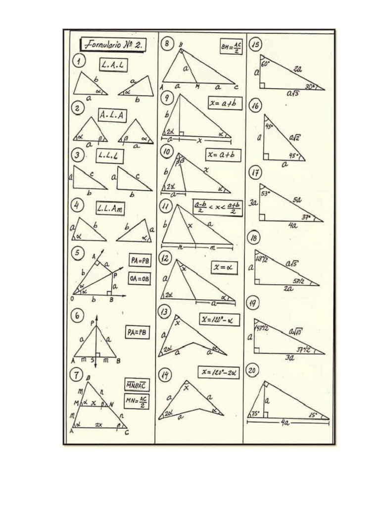 Plansa 2 Triunghiuri | PDF
