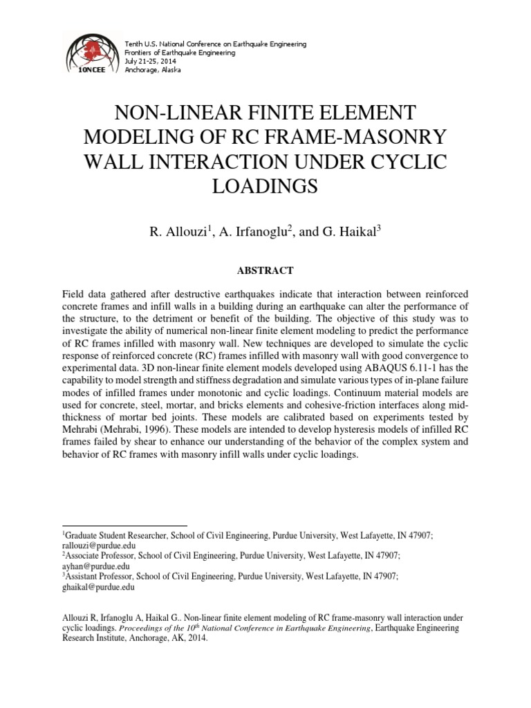 Abaqus-Non-Linear Finite Element | PDF | Fracture | Stress (Mechanics)