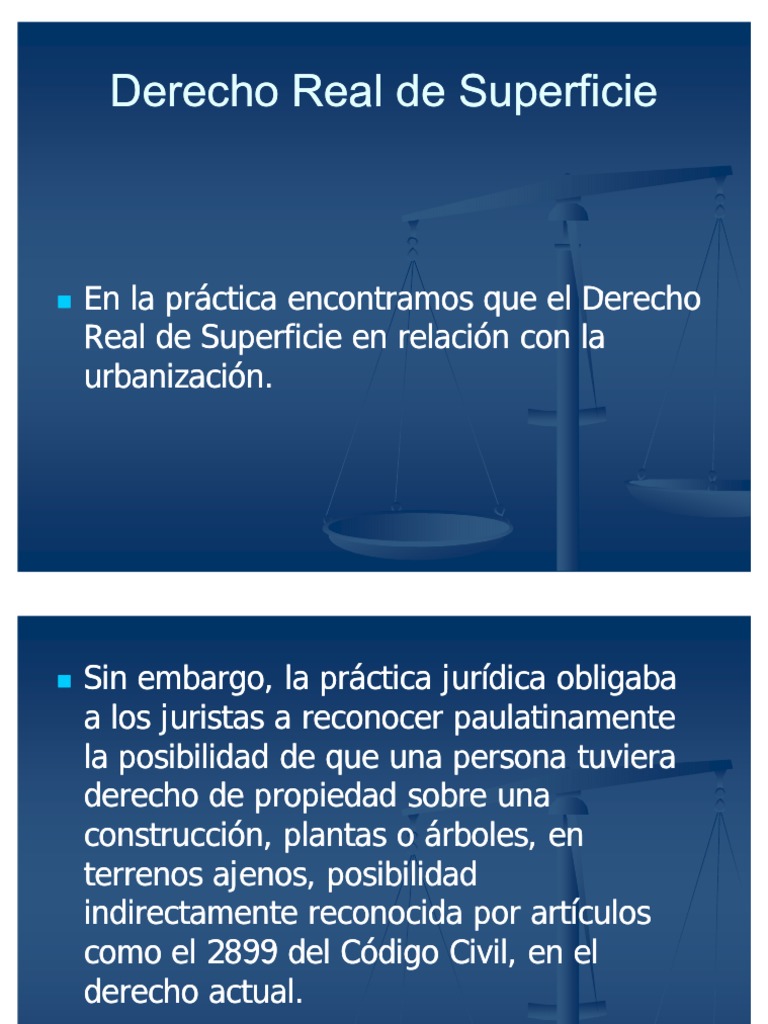 Derecho Real de Superficie | PDF