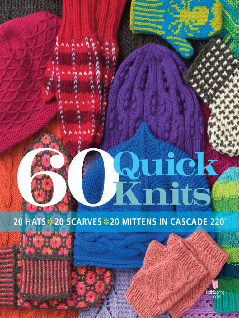 60 Quick Knits | PDF | Knitting | Wool