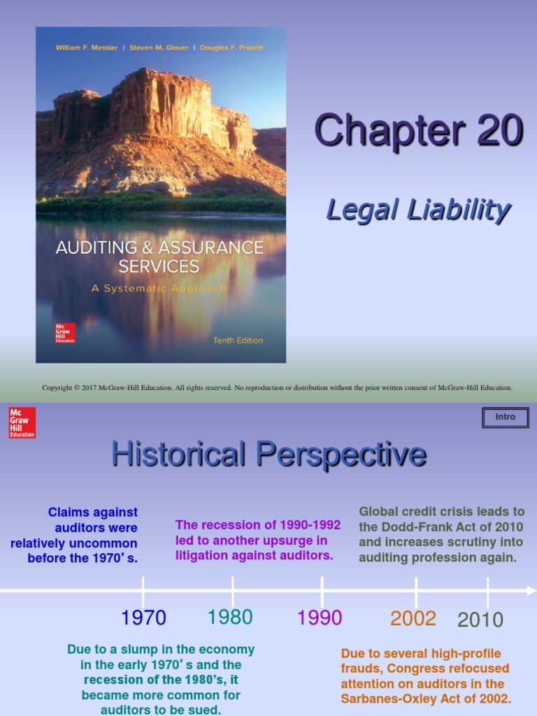 ACC415 Lec10 Ch20 | PDF | Negligence | Audit