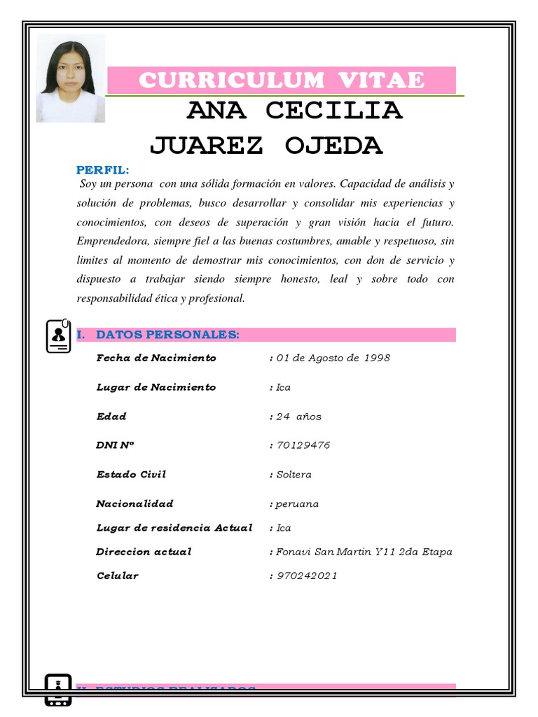 CV Cecilia 2022 | PDF