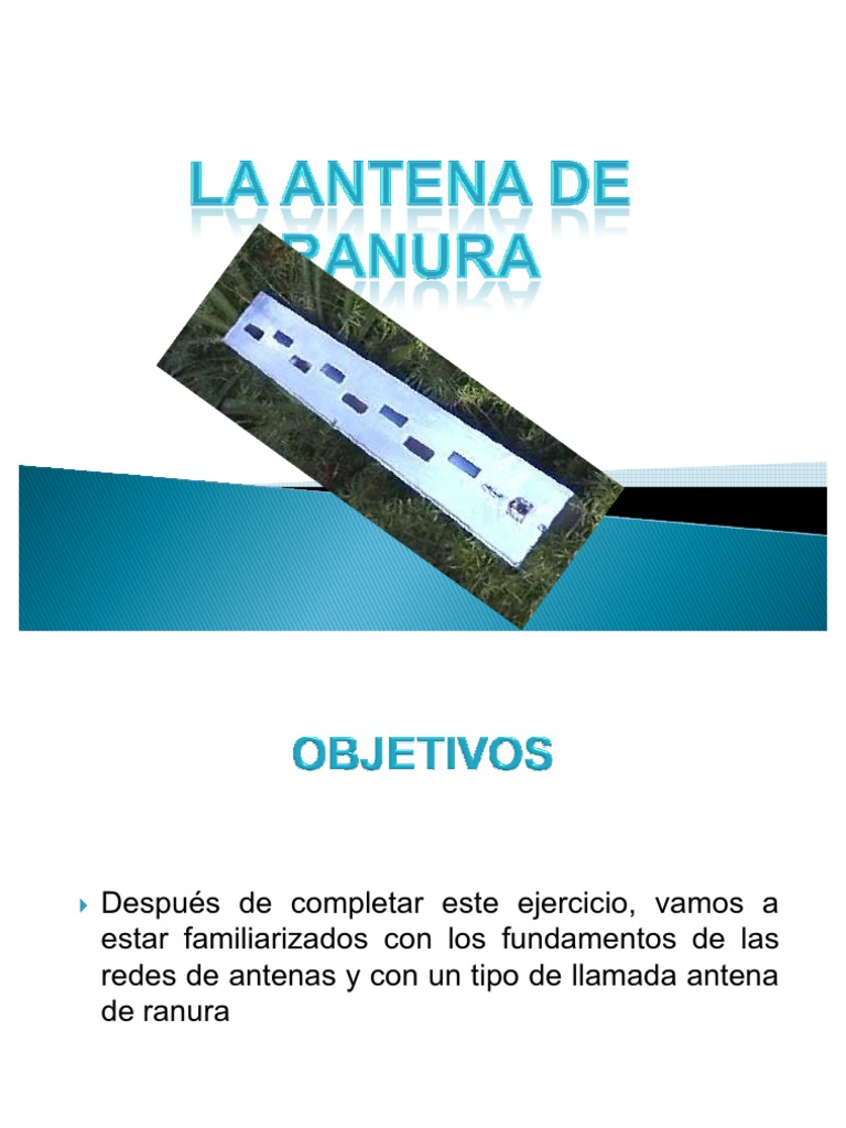 antenas de ranura | Antena (Radio) | Electrónica