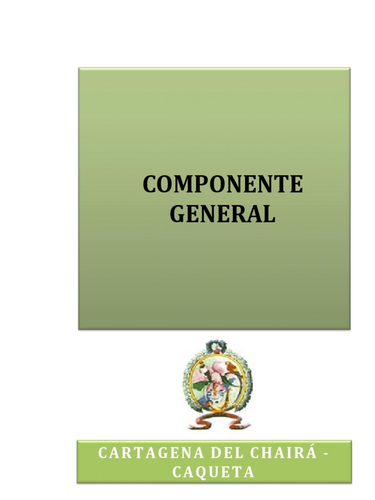 Componente General Pbot Cartagena 2014 - 2027 | PDF | Infraestructura | Sustentabilidad