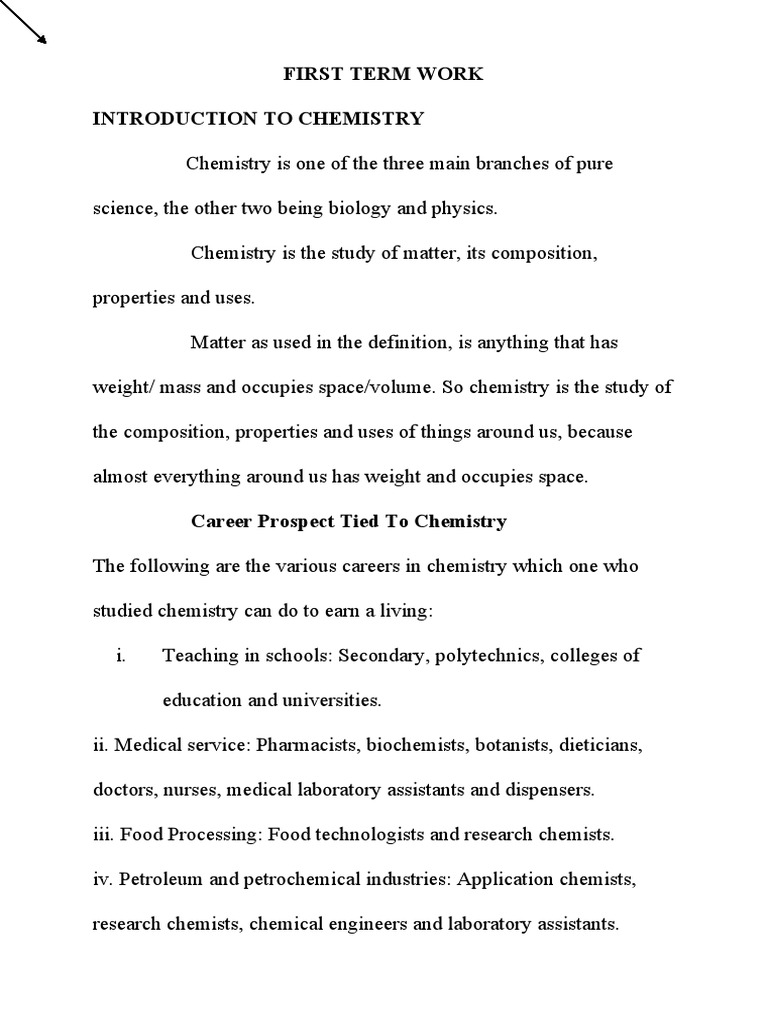 SS1 Chemistry First, Second, and Third Term Notes | PDF | Isotope | Atoms