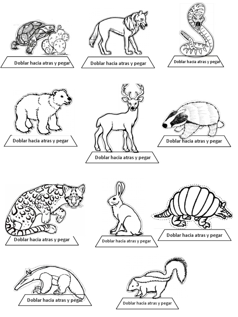Plantillas de triorama para imprimir | PDF