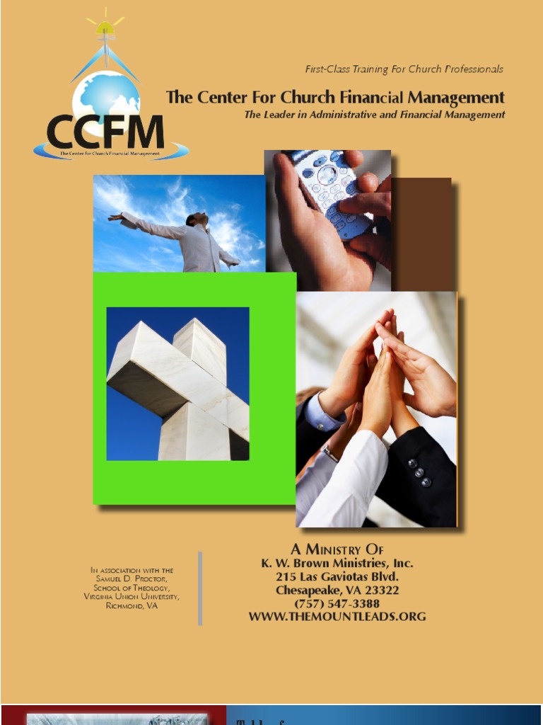 The Center For Church Finan Management | PDF | Fee | Professional ...