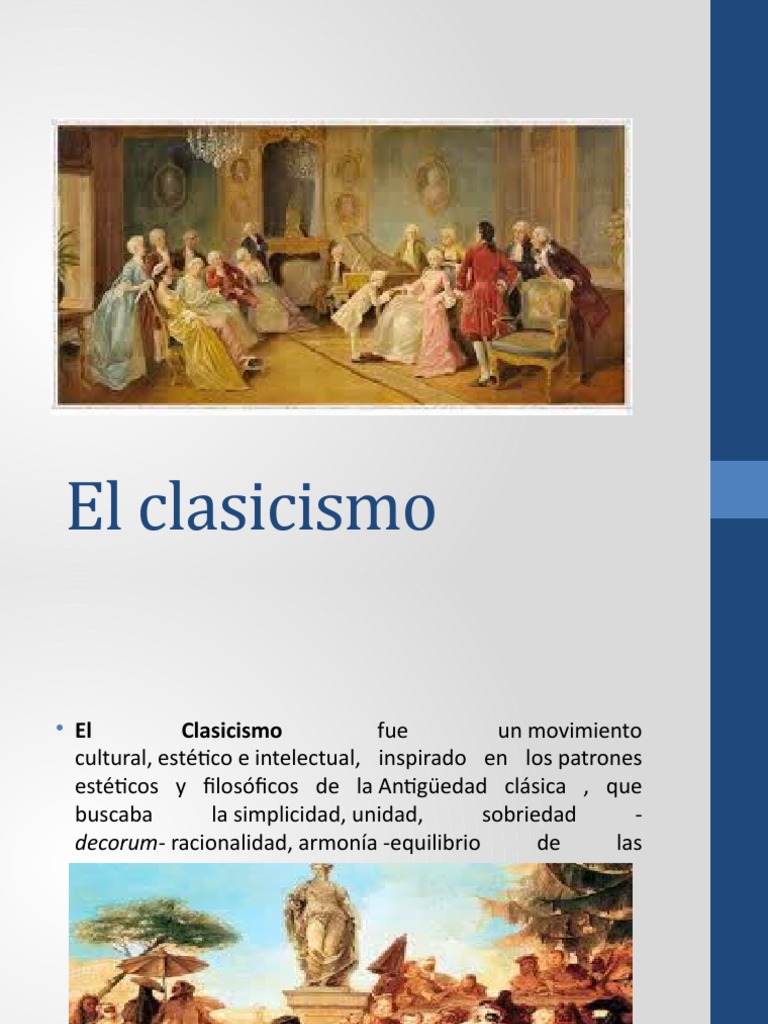 El Clasicismo CR 3 | PDF | Clasicismo