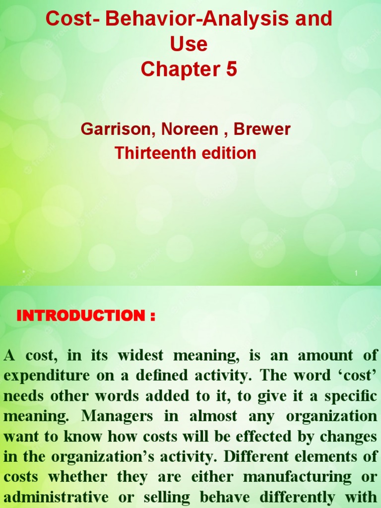 Cost - Behavior-Analysis and Use | PDF | Regression Analysis | Income Statement