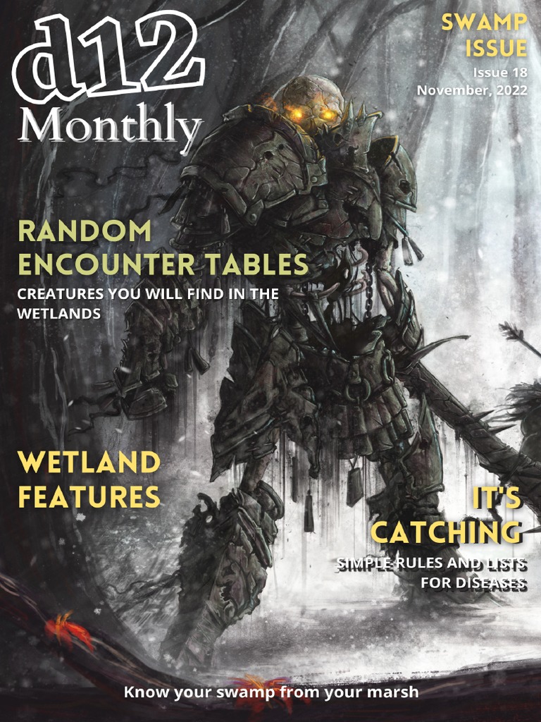 d12 Monthly by YUMDM Issue 18 Swamps | PDF | Marsh | Earth Sciences