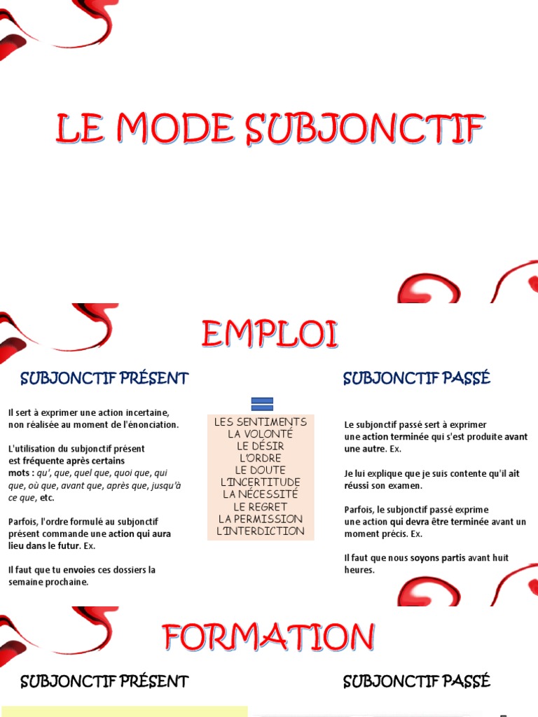 Comprendre le mode subjonctif | PDF