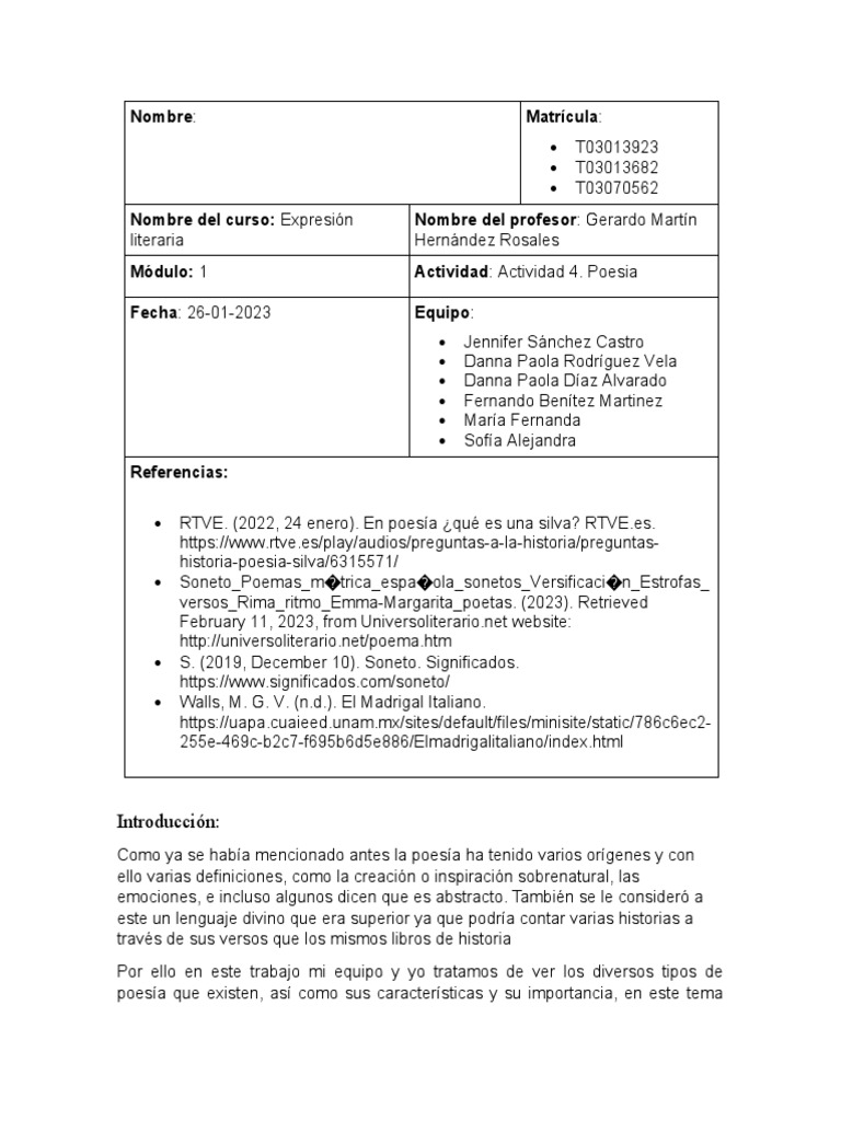 Tema 4. Poesia | PDF | Poesía | Canciones