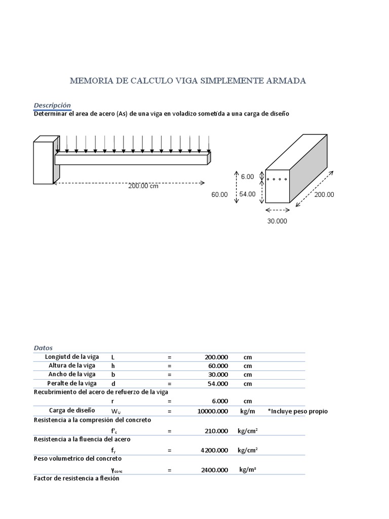 Revisar Diseño Viga Simple Mks | PDF | Viga (Estructura) | Mecanica clasica