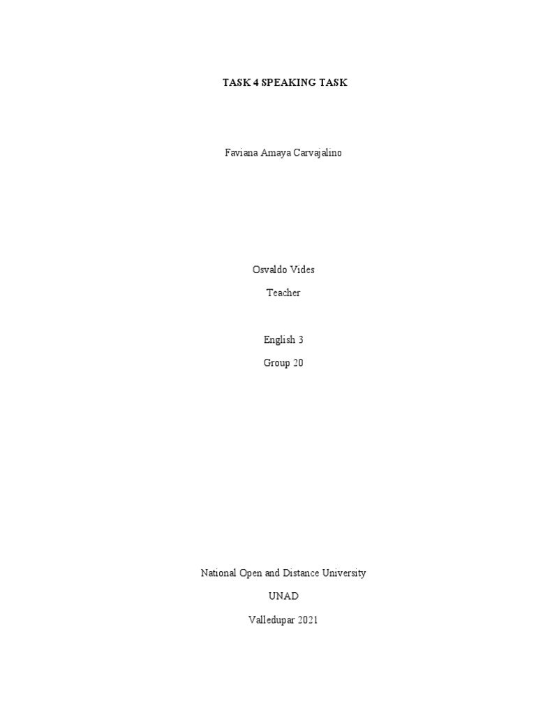 TASK 4 SPEAKING TASK - Group 20 | PDF | Water | Petroleum