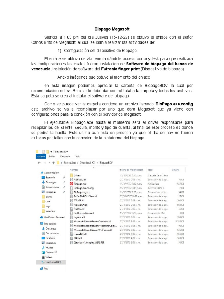 Biopago Megasoft | PDF | Ingeniería Informática | Informática