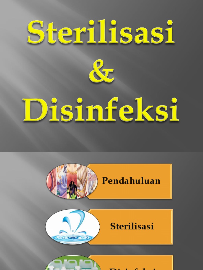 Materi Sterilisasi - Desinfeksi | PDF | Sains & Matematika