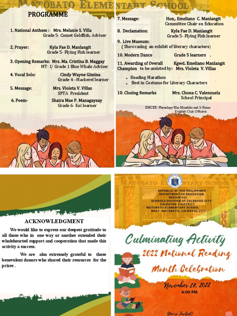 Reading Month Celebration | PDF