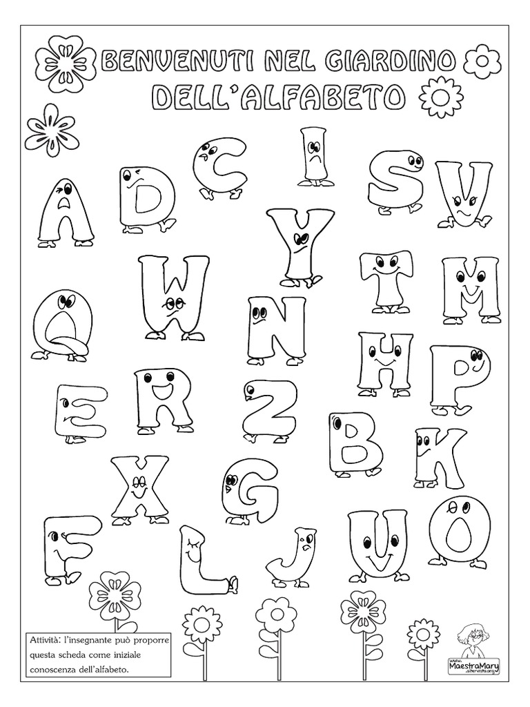 Scheda Giardino Alfabeto | PDF