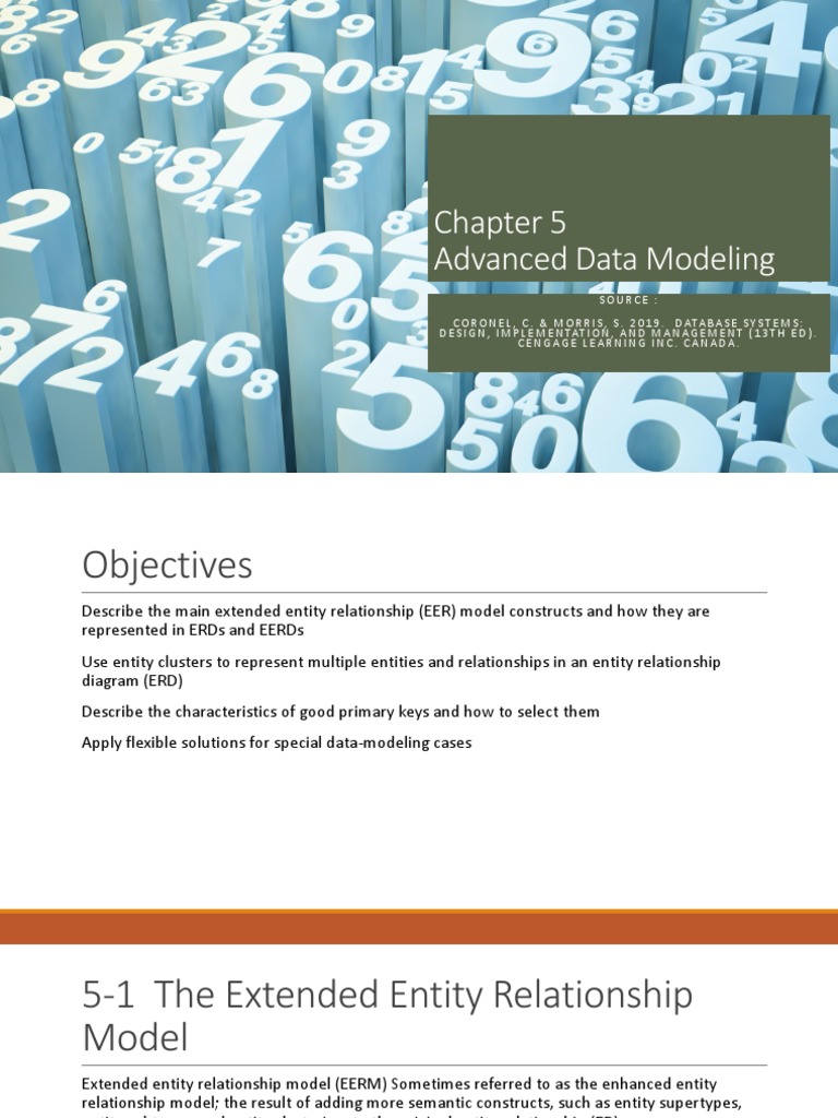 Dbms-5-Carol - Advanced Data Modeling | PDF | Relational Database | Data Management