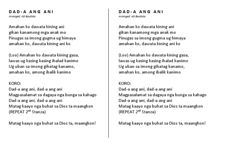 Dad A Ang Ani | PDF