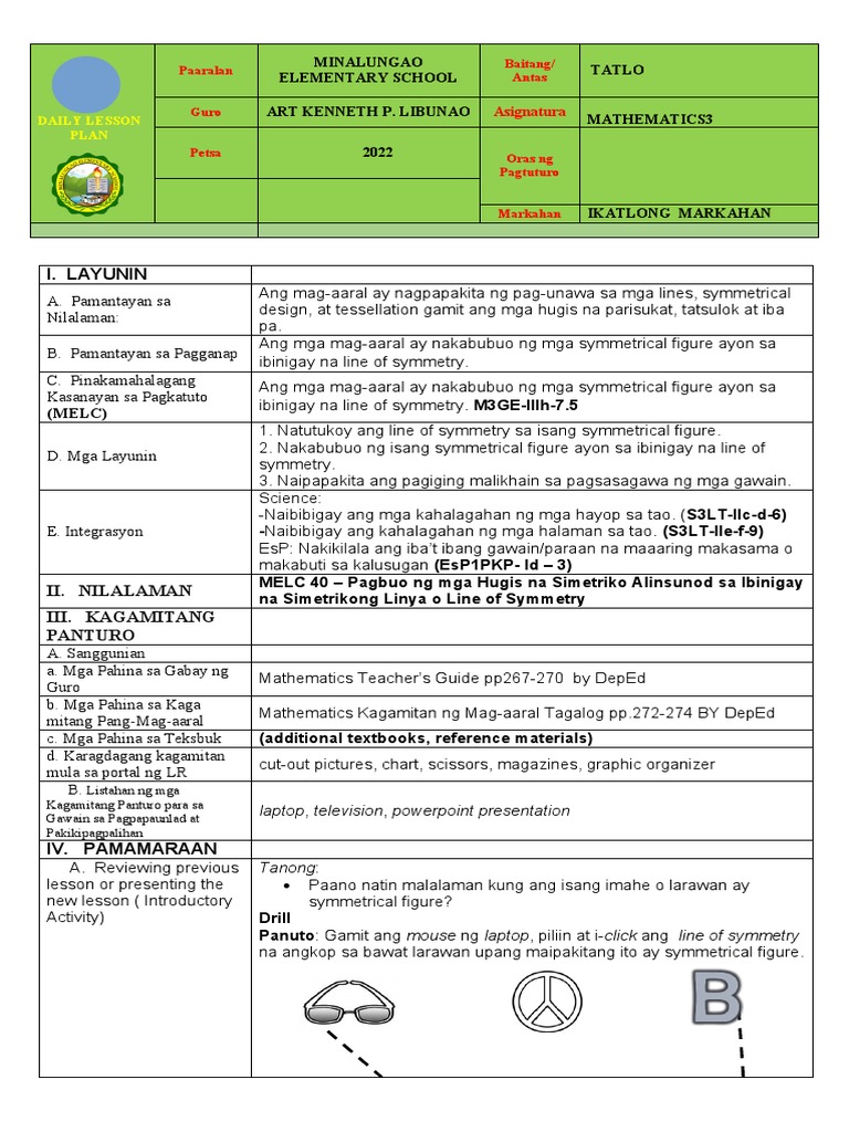 COT Lesson Plan Math 3 | PDF