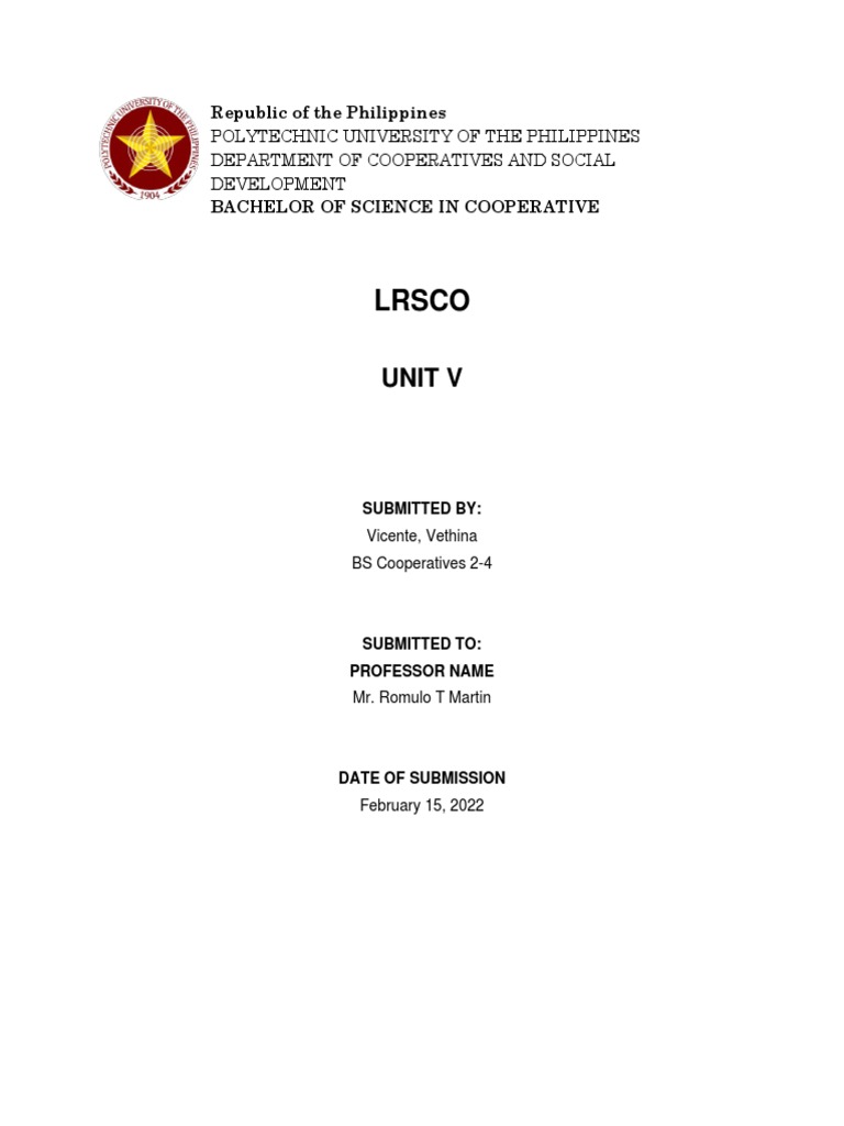 Vicente - Vethina - Unit5 - Final Activity | PDF | Leadership | Corporate Social Responsibility