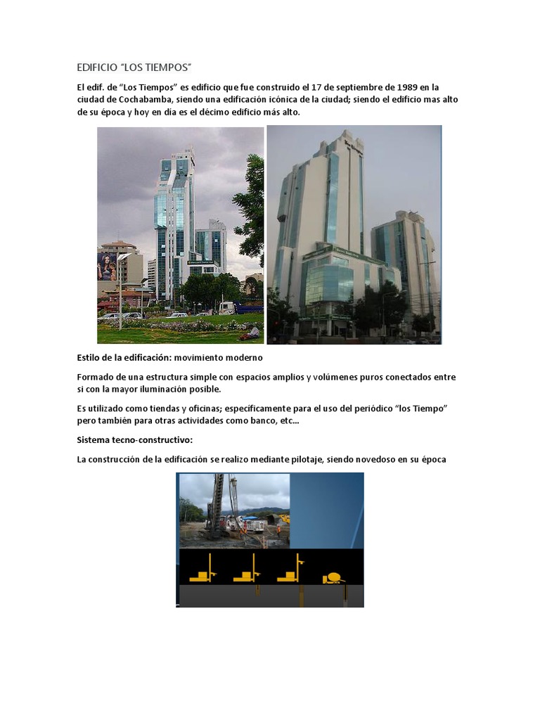 EDIFICIO los tiempos | PDF