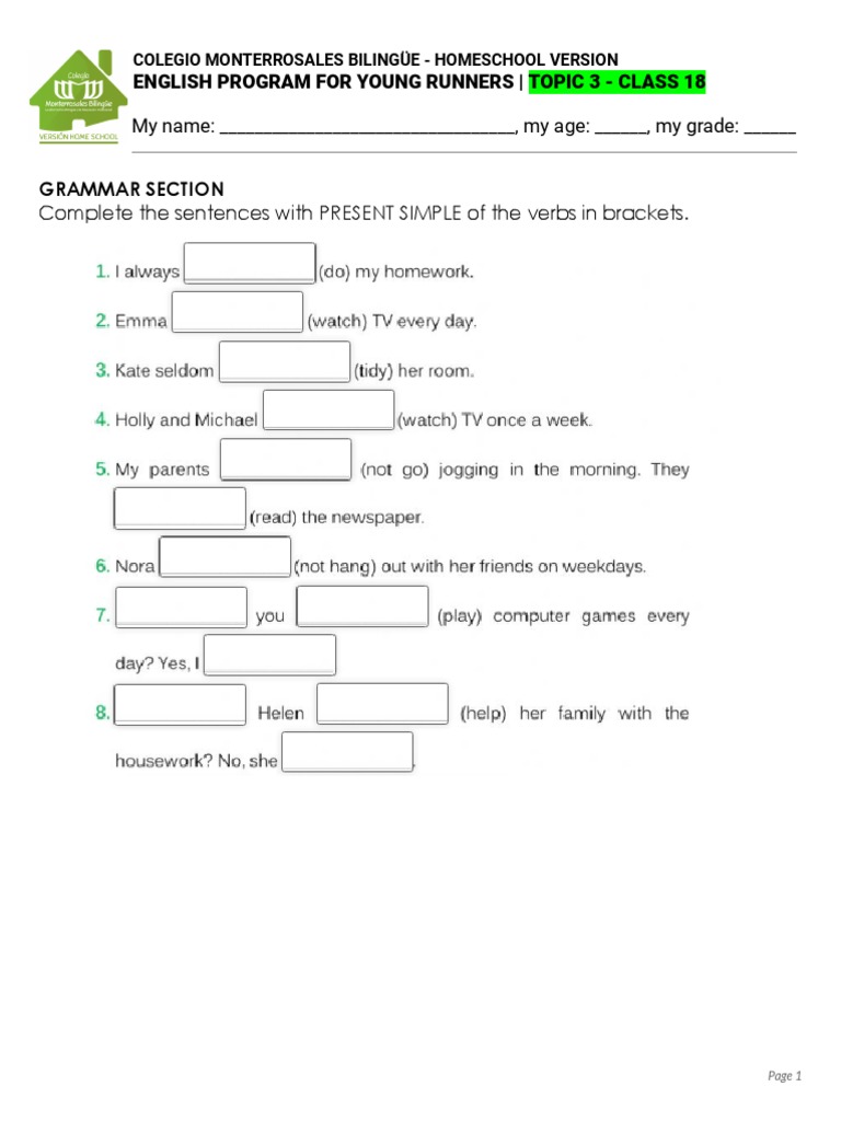 Grammar Section | PDF