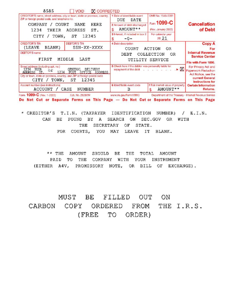 1099 C TEMPLATE | PDF