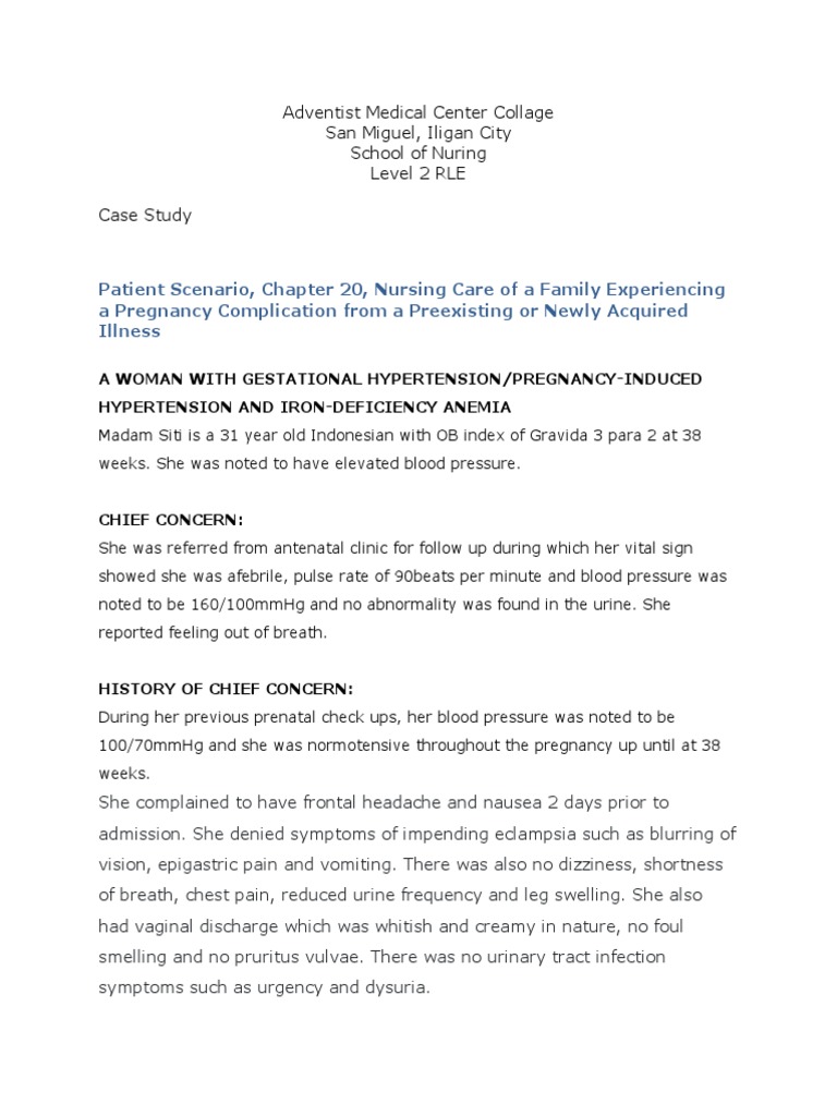 DR Case Presentation Group 1 PIH | PDF | Pregnancy | Hypertension