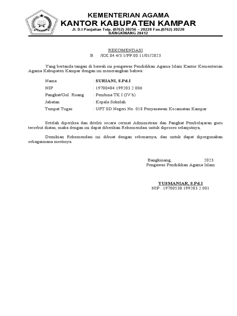 Rekomendasi Guru Surianti | PDF