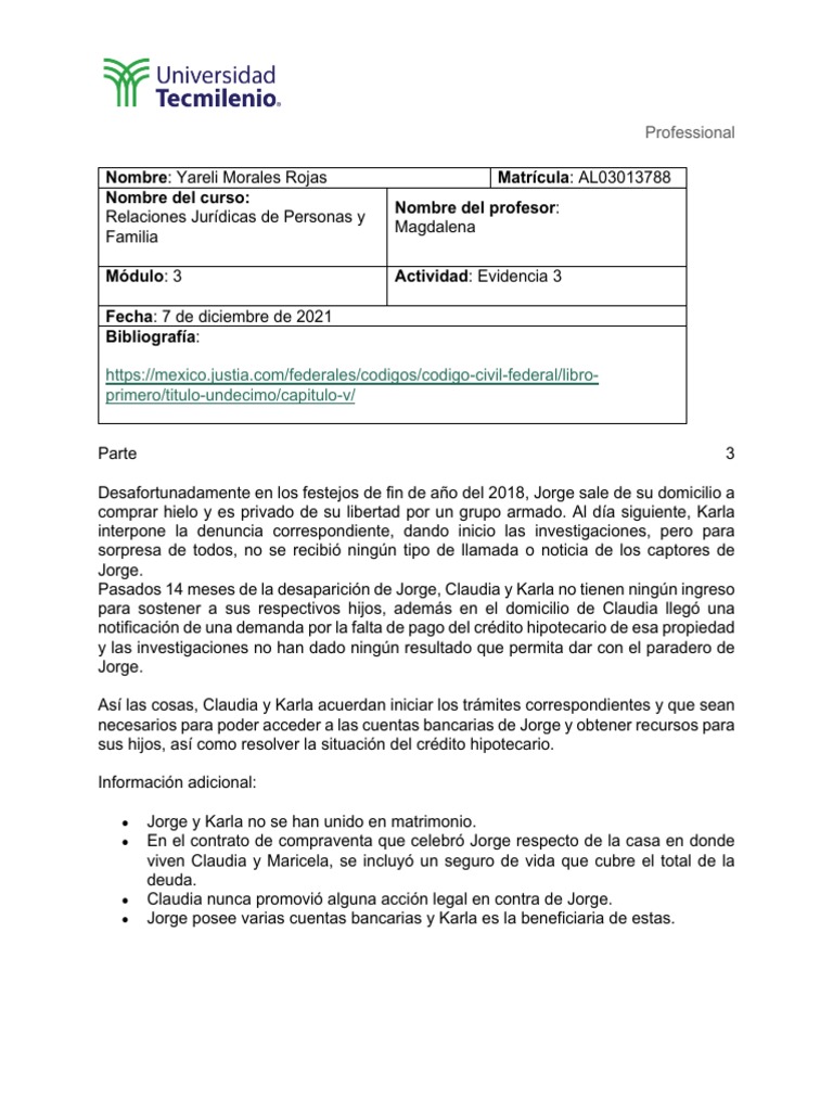 RJPF Evidencia 3 | PDF | Justicia | Crimen y violencia