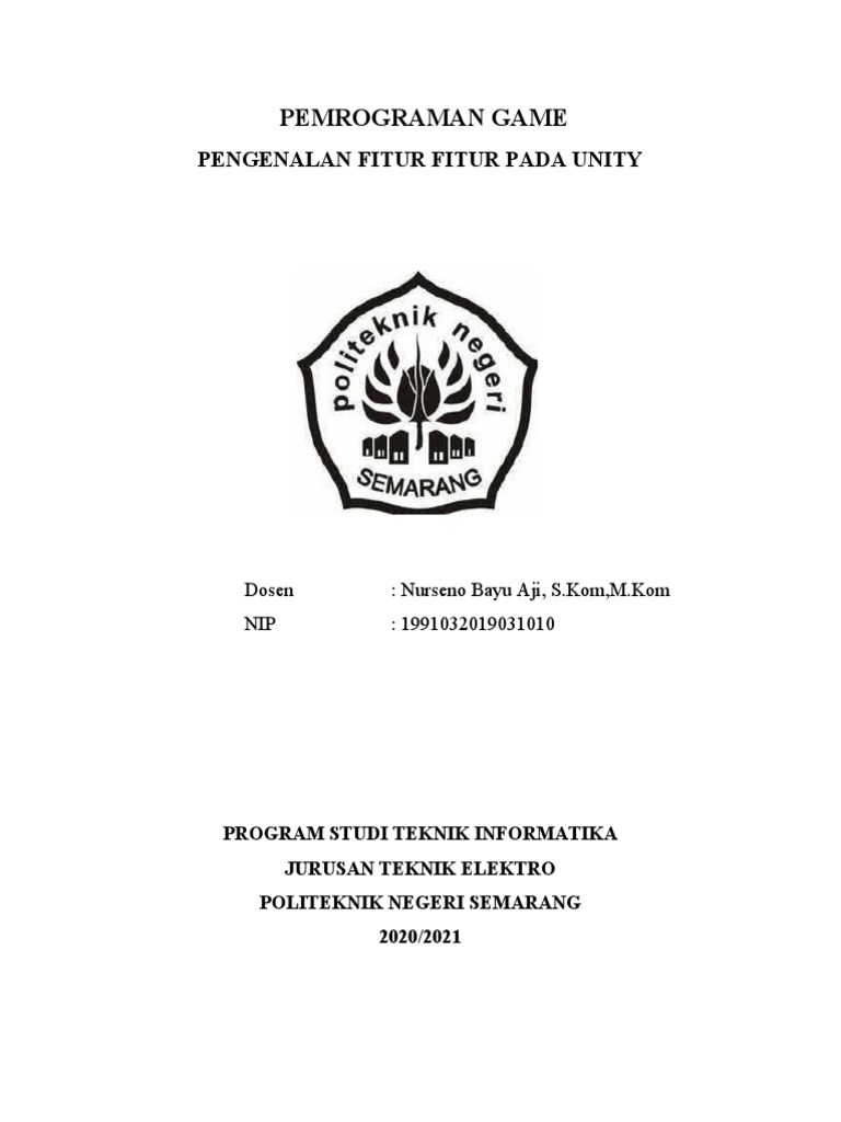 Panduan Dasar Unity untuk Pemula | PDF | Game & Aktivitas | Komputer