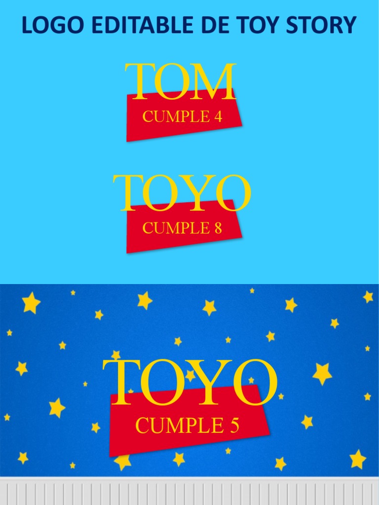 Logo Editable Toy Story | PDF
