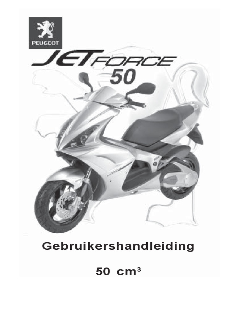 Peugeot Jetforce 50cc Gebruikershandleiding | PDF