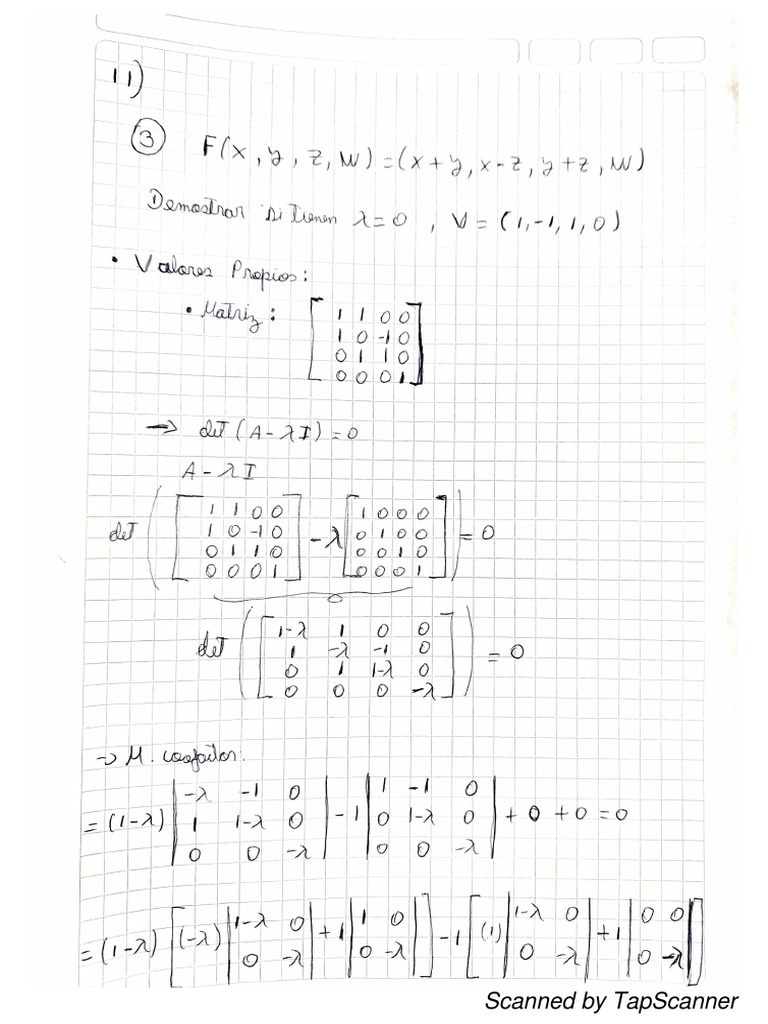 Álgebra Ejercicio | PDF