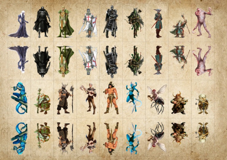 Miniaturas RPG para Impressão 01 | PDF