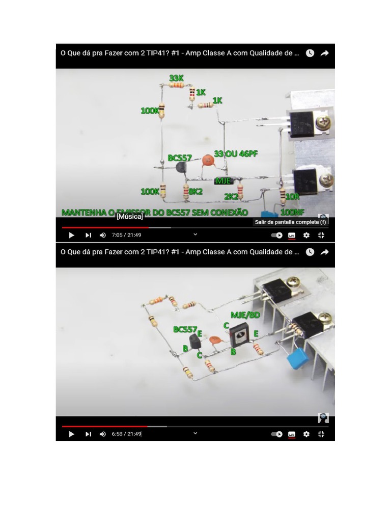 Mini Amplificador Tip 41 y 42 | PDF