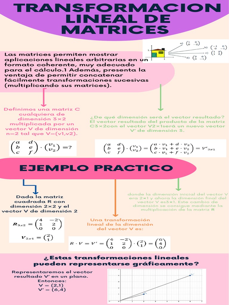 Transformacion Lineal de Martrices | PDF | Matriz (Matemáticas ...