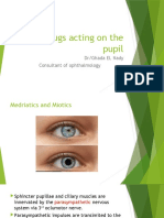 Miotics and Mydriatics | PDF | Ophthalmology | Human Eye