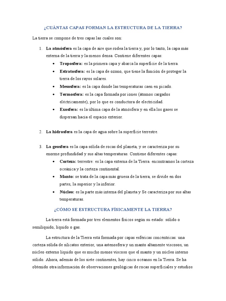 Acosta Mora Lesly Nohelia | PDF | Tierra | Núcleo planetario