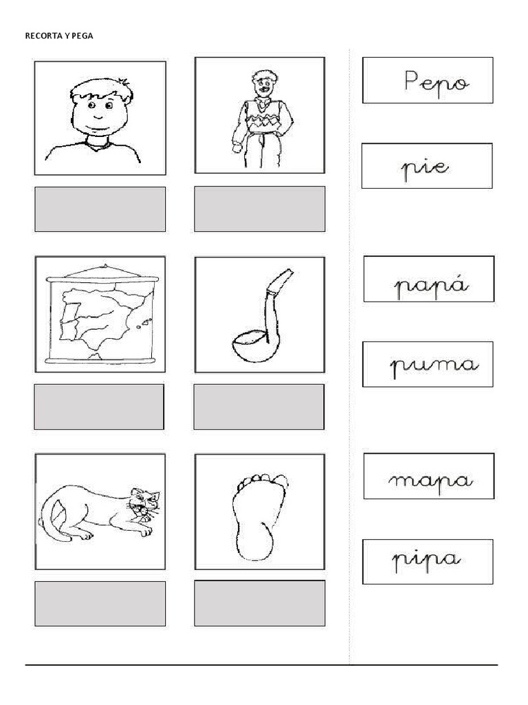 Fichas Letra P | PDF