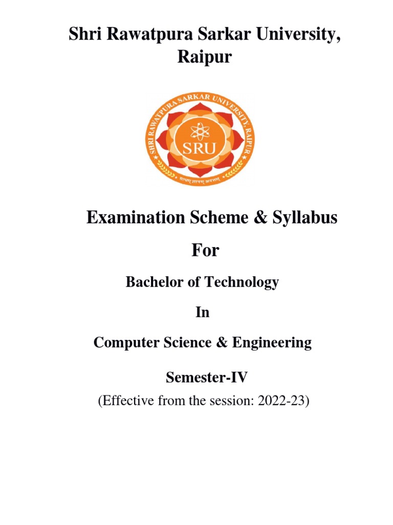 BTECH CSE 4th Semester | PDF | Relational Model | Object Oriented Programming