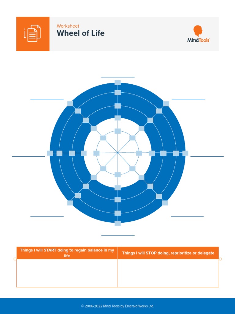 Wheel of Life: Worksheet | PDF