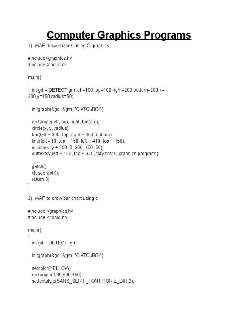 Cgma Programs | PDF | Computer Programming | Computing