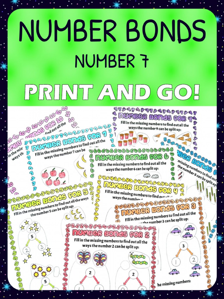 Number Bonds Worksheets For Number 7 | PDF