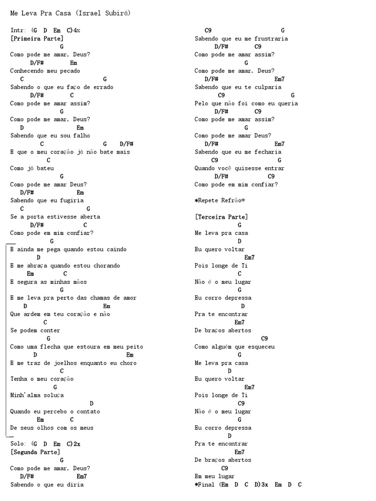 Me Leva Pra Casa Uma Oração De Arrependimento E Desejo De