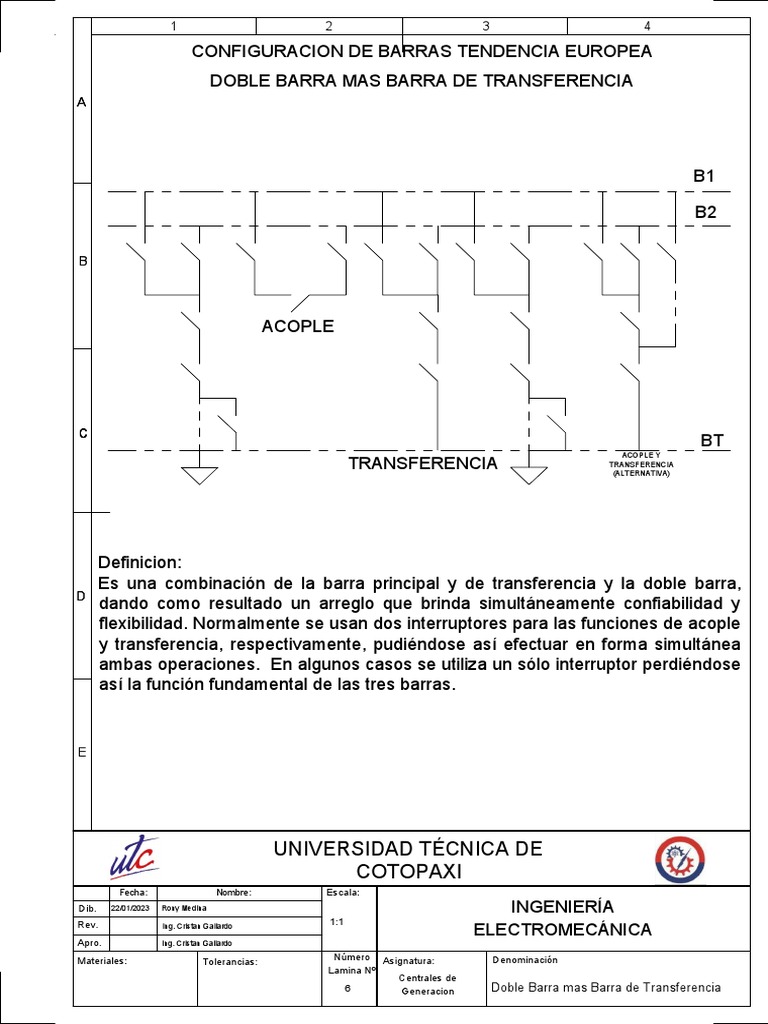 Configuración Doble Barra en Generación | PDF