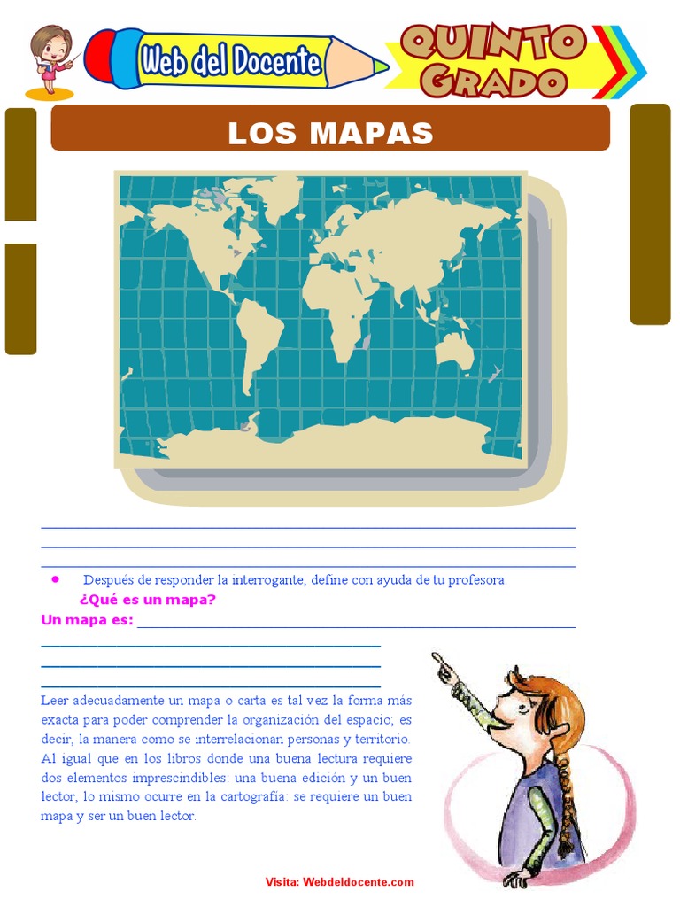Los Mapas para Quinto Grado de Primaria | PDF | Mapa | Cartografía